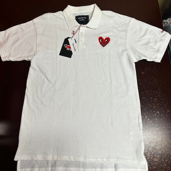 Reason | Shirts | Keith Haring X Reason Mens White Short Sleeve ...